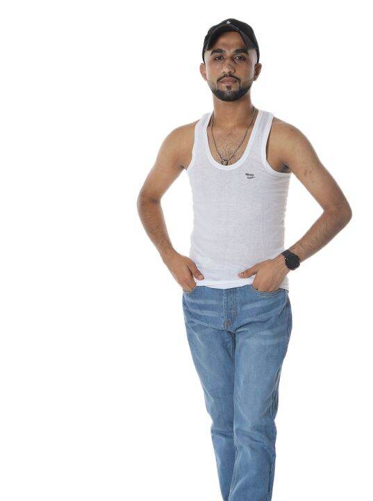 READY STOCK FAST DELIVERY WHITE SINGLETS TANKS 100% ORIGINAL COTTON ...