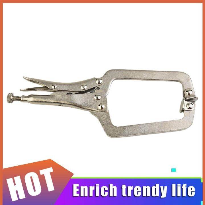 FSF Locking Clamp Steel C Clamp Vise Grip Locking Welding Pliers Wood ...
