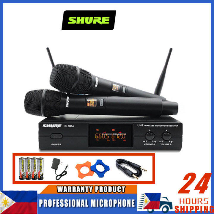 SHURE SLXD4 digital wireless microphone system, KTV audio dual Karaoke ...
