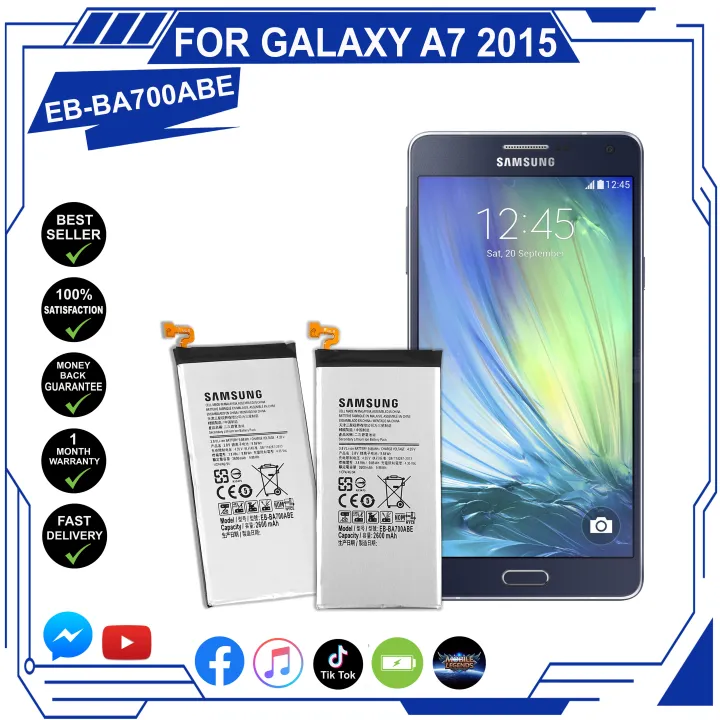 Samsung Galaxy A7 (2015) SM-A700H Battery: Model EB-BA700ABE (3000mAh ...