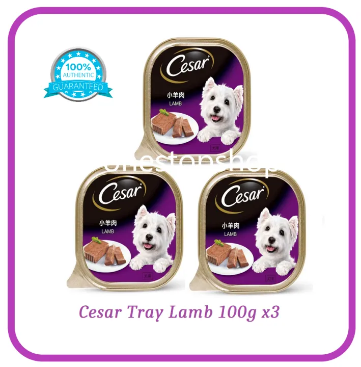 Cesar Lamb Tray Dog Food 100g x3 | Lazada PH