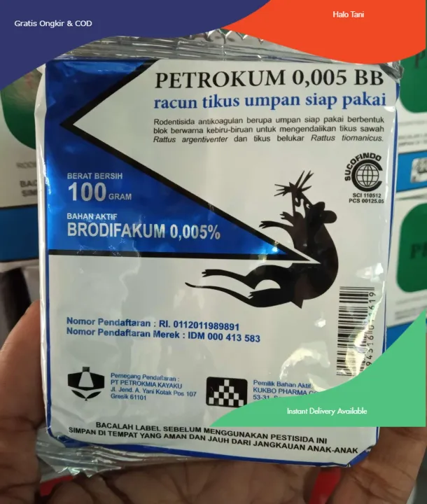 Racun Tikus Mati Kering Petrokum Original 100 gram | Lazada Indonesia