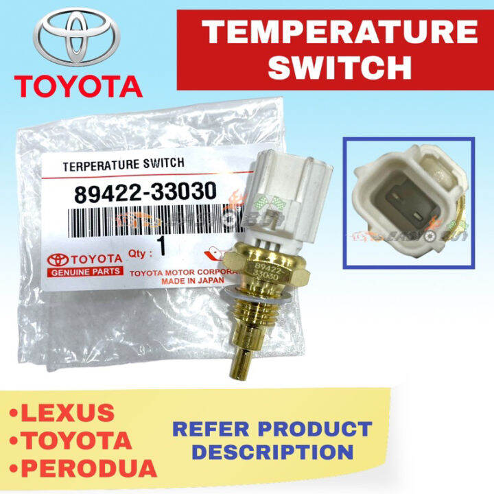 ORI TOYOTA THERMO FAN SWITCH 89422-33030 89422-06010 - PERODUA MYVI LB ...
