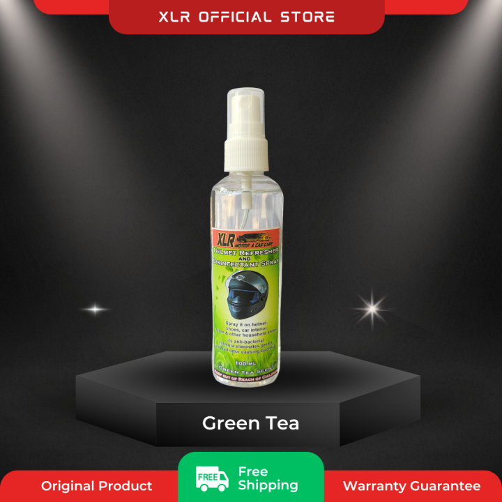 Green Tea Helmet Refresher and disinfectant spray deodorizer anti odor ...