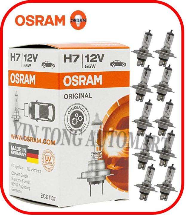 Osram H7 100% Original 12V 55W Light Bulb - 1pcs | Lazada