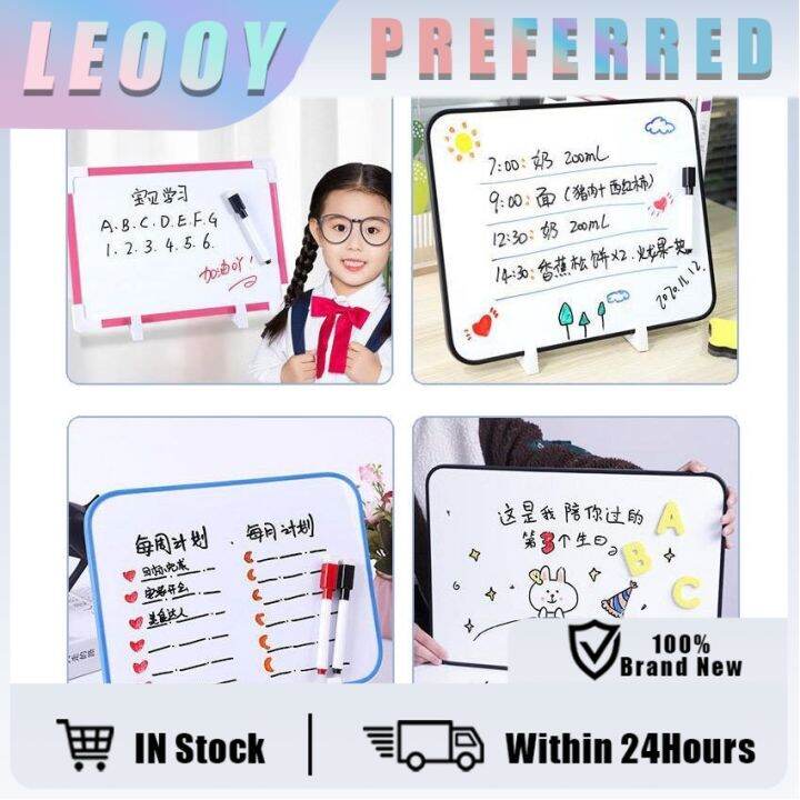 White Board for Kids with Marker and Eraser Learning Drawing Board ...