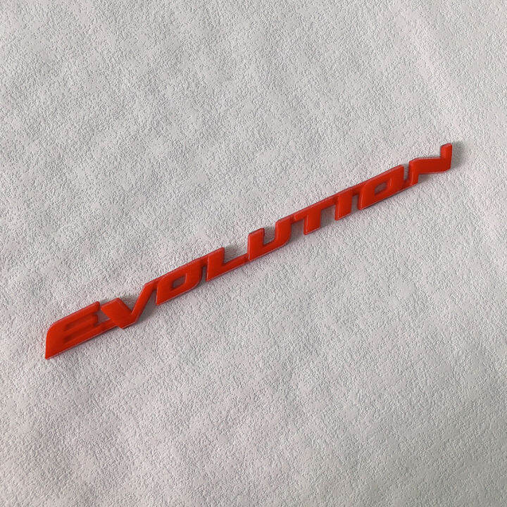 EVOLUTION Letter Logo Car Badge ABS Emblems Car Auto Rear Logo For ...