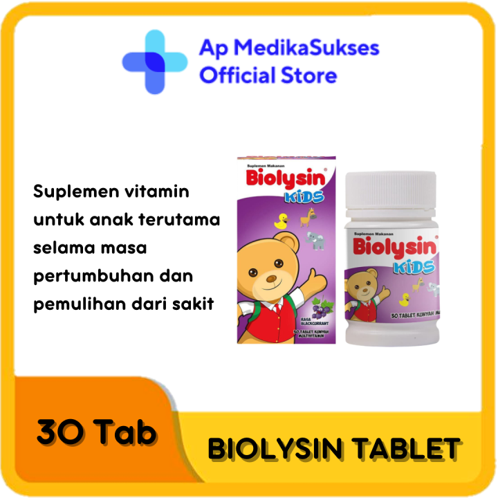 Biolysin Kids Rasa Blackcurrant 30 Tablet | Lazada Indonesia