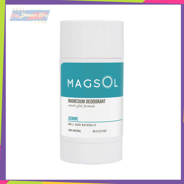 MAGSOL Magnesium Deodorant 3.2 oz (Jasmine) โรลออน โรลออนสติ๊ก | Lazada ...