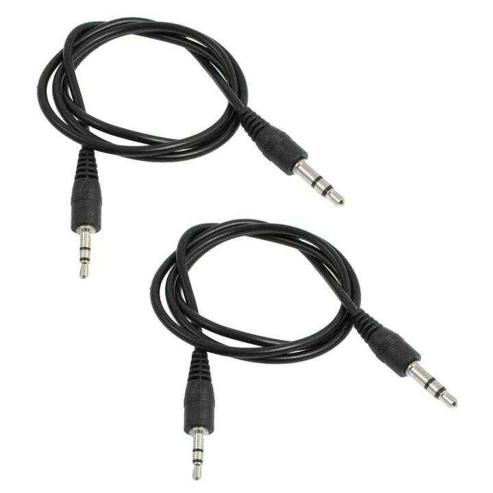 2X 23 inch Long 2.5mm Male to 3.5mm Male Audio Adapter Cable | Lazada.co.th