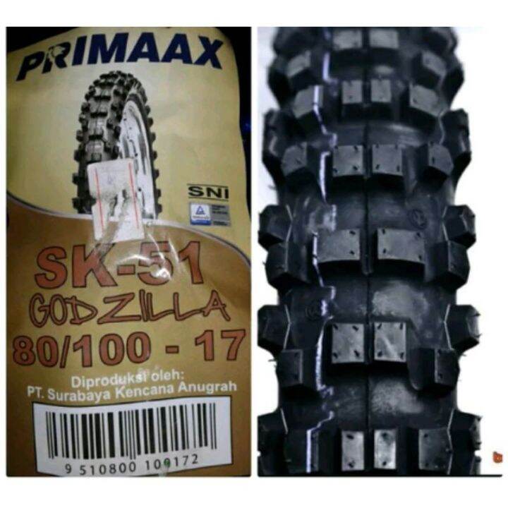 Ban Luar Cross Trial 80 per 100 x 17 SK 51 Godzilla Primax Racing 80 - 100 ring 17 Sk51 OffRoad ...