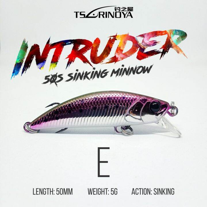 Tsurinoya Intruder 50S 50mm 5g Sinking Minnow | Lazada PH