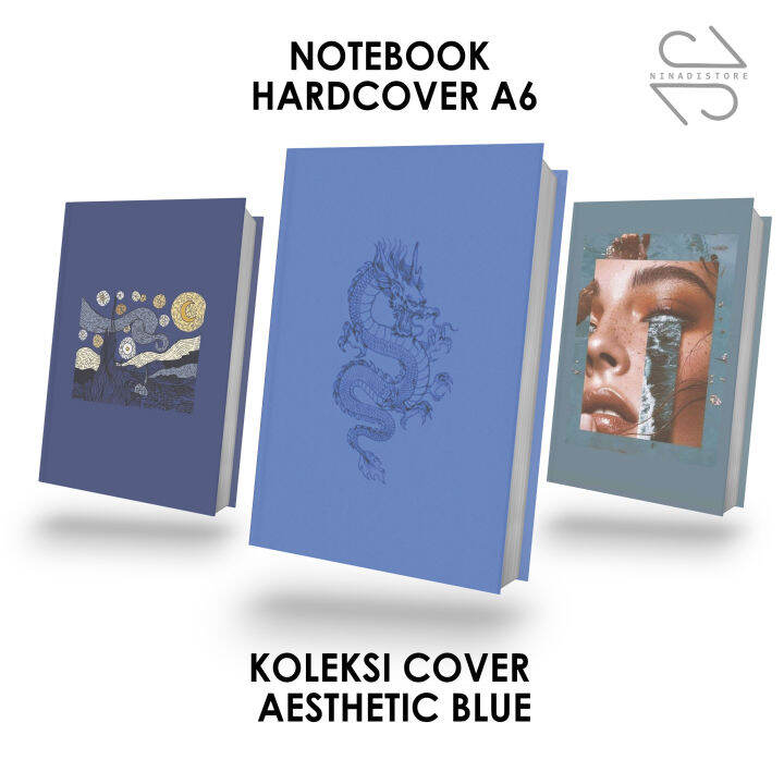 Pocket Book/Notebook Hardcover A6 isi polos dan garis Gambar aetshetic ...