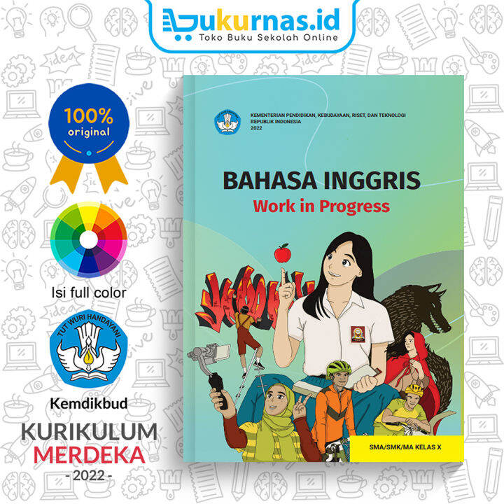 Buku Bahasa Inggris Work in Progress SMA/SMK Kelas 10 Kurikulum Merdeka Kurmer | Lazada Indonesia