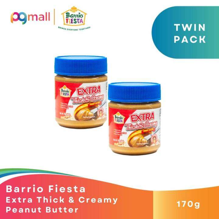 BARRIO FIESTA EXTRA THICK & CREAMY PEANUT BUTTER 170G X 2 TWIN PACK ...
