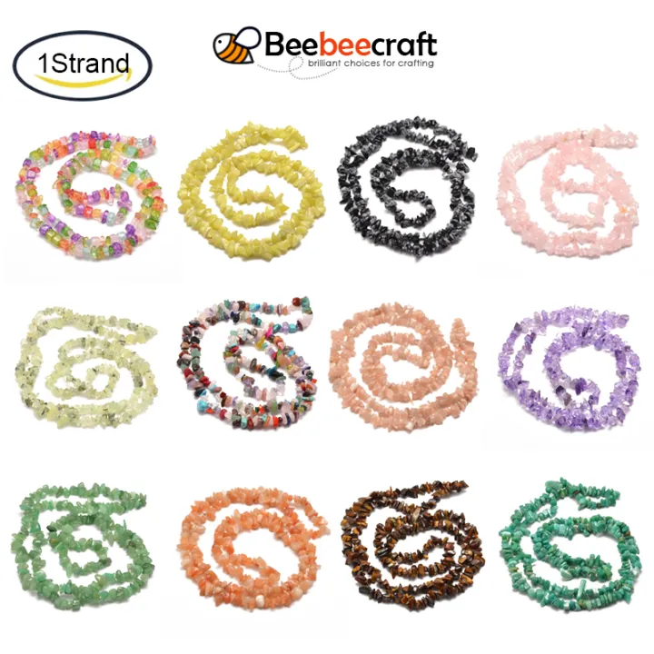 1 Strand Natural & Synthetic Gemstone Chip Bead Strands 5~8x5~8mm Hole ...
