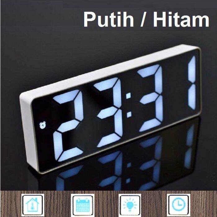 Jam Meja Digital Led Weker Table Tidur Digital Alarm Clock GH-0712L 3D ...
