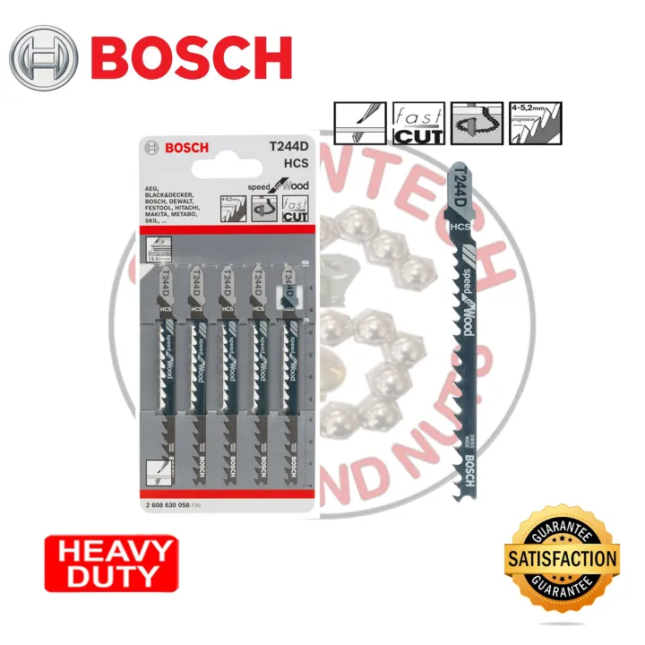 Bosch Jigsaw Blade T244D For Wood 5pcs | Lazada PH