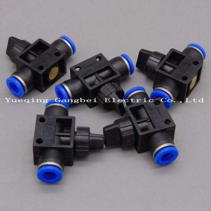 HVFF 10 Hand Flow Control Valve Pneumatic hvff 10MM To 10MM Tube Pipe ...