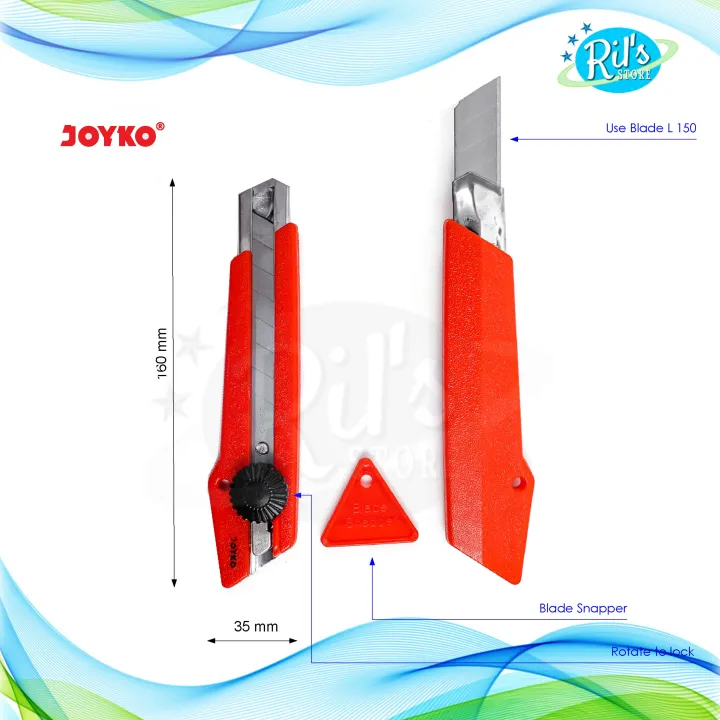 CUTTER JOYKO BESAR L500 / L-500 / PISAU POTONG | Lazada Indonesia
