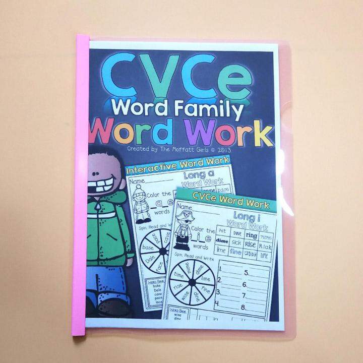 Phonics CVCC CVC CVCE สระ Word ครอบครัว Word ทำงานครอบครัวแผ่นงาน Work ...