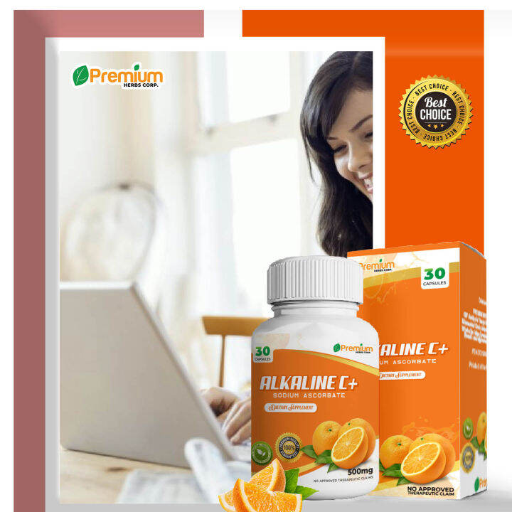 Premium Alkaline C (30 Capsule) Vitamin C Active Sodium Ascorbate ...