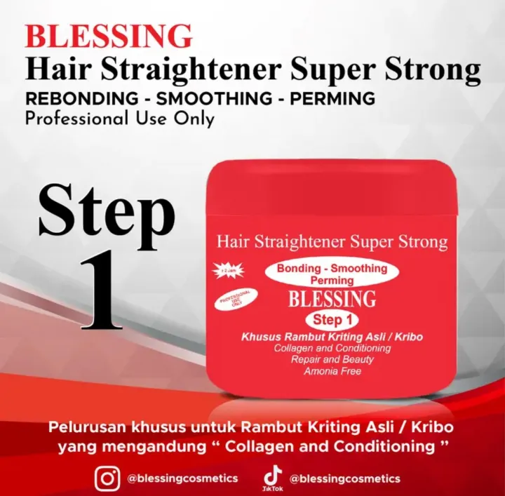 Blessing Bonding Super Step 1 1000ML / 1 Kg- obat smoothing permanen ...