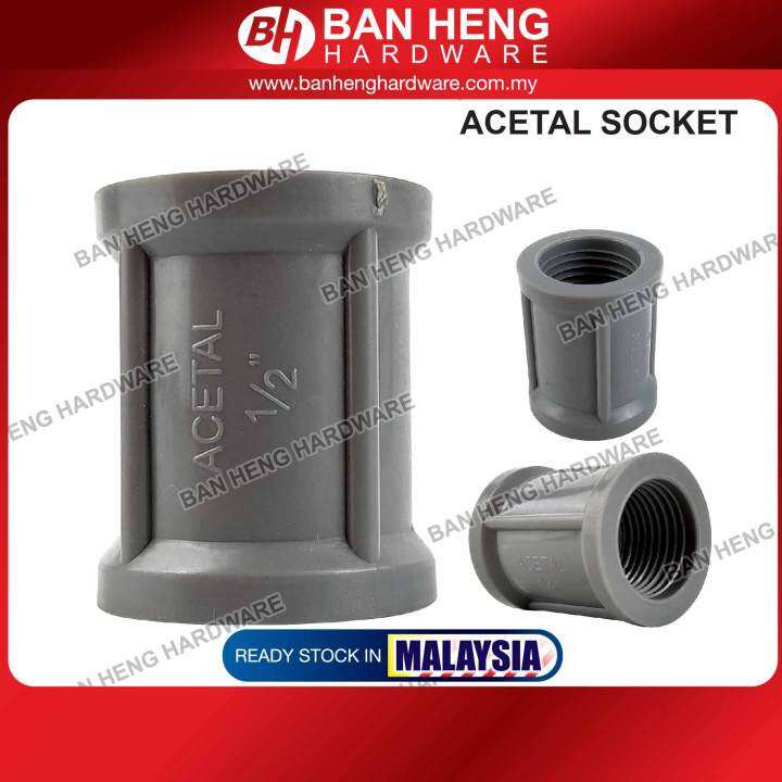 PVC Acetal Fitting PVC Acetal Connectors Socket 15, 20, 25MM | Lazada