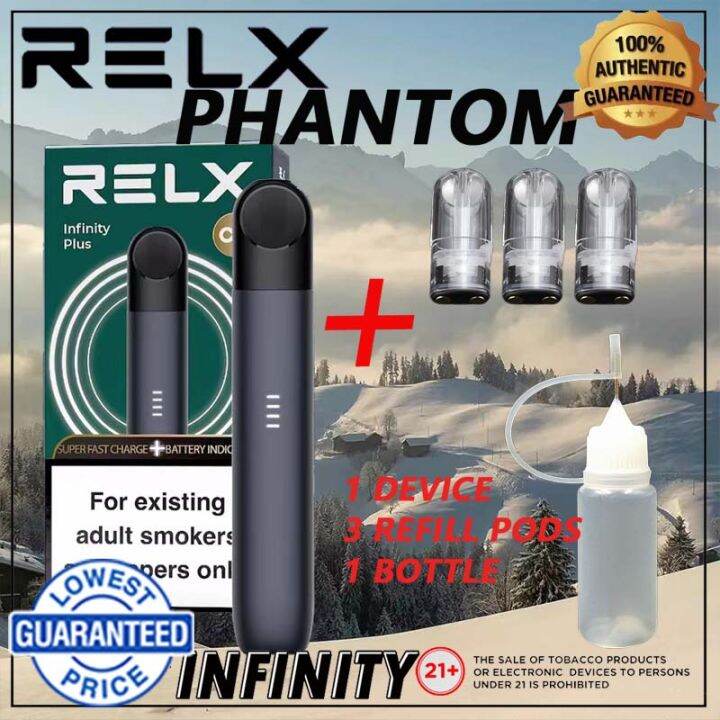 【1 Device+3 Refill Pods】relax/rela-x/rle-x/rele-x Infinity/ Essential ...