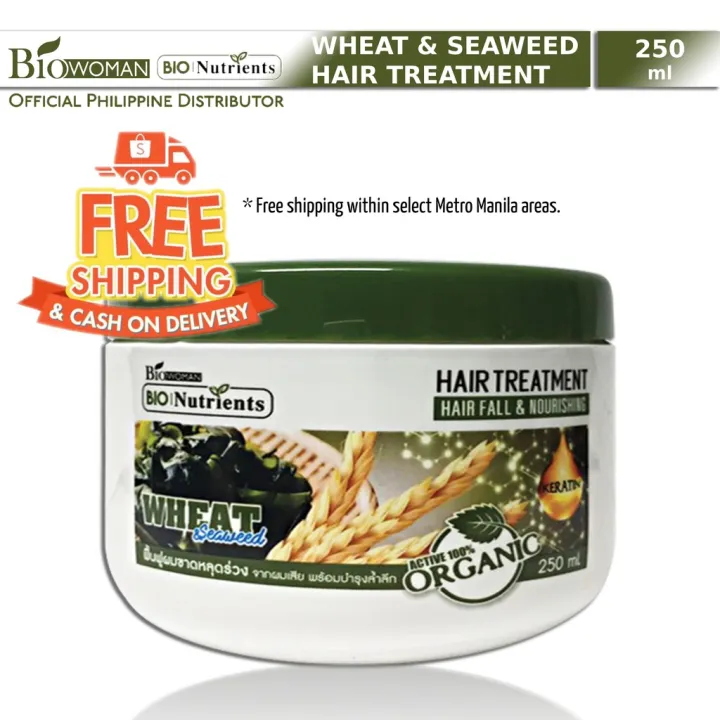 Biowoman Bio-Nutrients Hair Treatment 250ML- Wheat - Seaweed - Reduce ...
