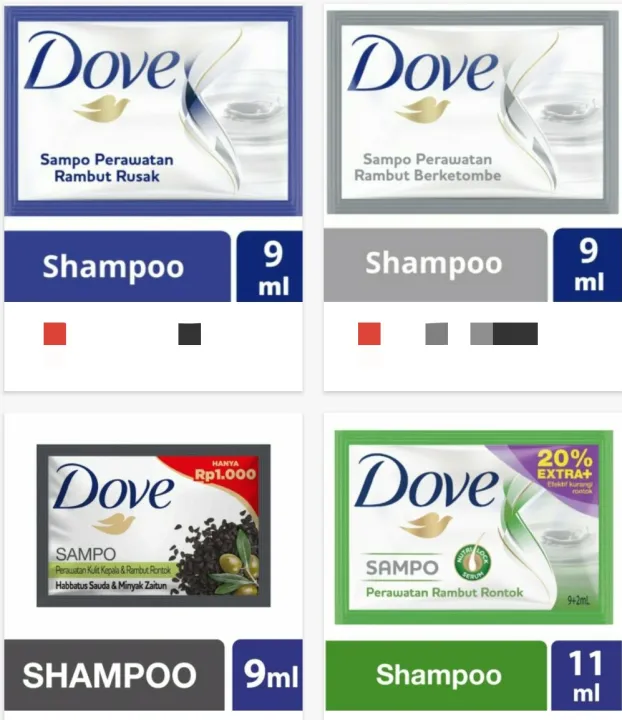 Dove Shampoo Renceng All Varian x 12 Pcs | Lazada Indonesia