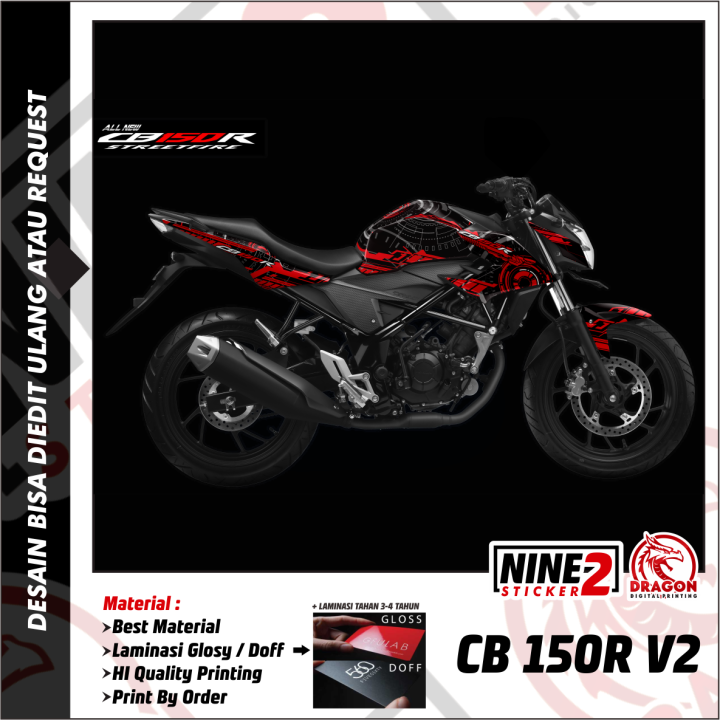 STICKER CB 150R V2 DECAL CB 150R STRIPING CB 150R V2 FULL BODY STIKER ...