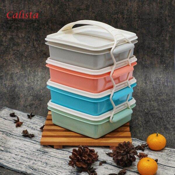 [SEGI EMPAT] CALISTA KOBE RANTANG 4 SUSUN RAINBOW TEMPAT MAKANAN ...
