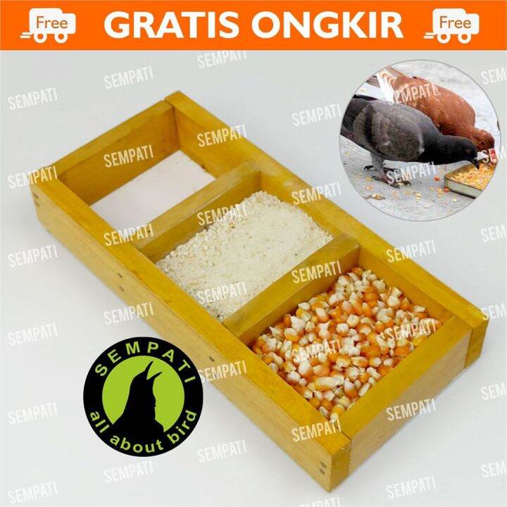 TEMPAT MAKAN BURUNG MERPATI WADAH PAKAN MINUM BURUNG KOTAK MAKAN ...