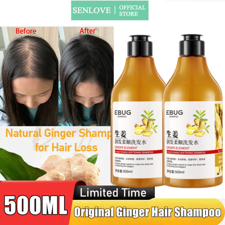 SENLOVE Original Ginger Shampoo for Hair Loss Herbal for Women and man ...