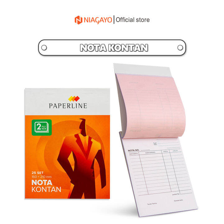 Buku Nota Kwitansi Paperline Kontan 25 Set Ukuran 160 x 210 mm Merk ...