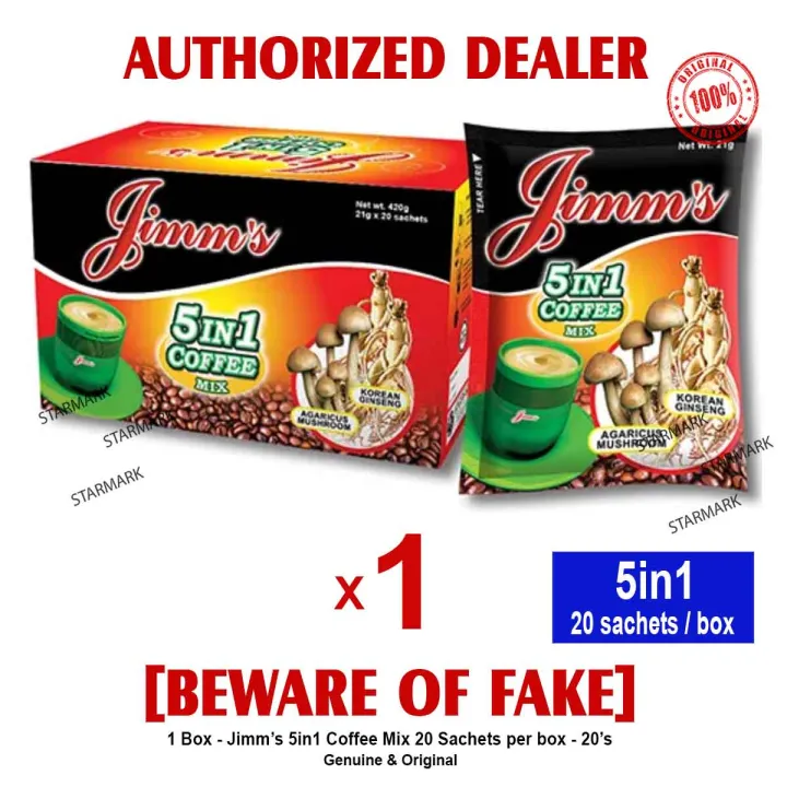 Jimm's Coffee Mix 5in1 5 in 1 Jimms Coffee 20's Jimm Jim Jims Jim's ...