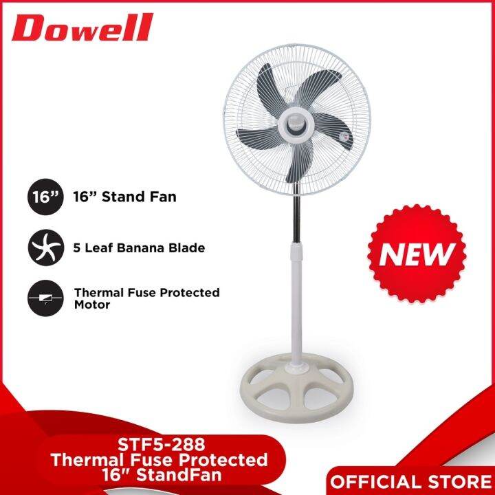 Dowell STF5-288 Thermal Fuse Proteccted 16 StandFan crocs | Lazada PH