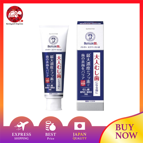 BUTLER f-paste pasta gigi alfa, konsentrasi tinggi Fluorine 1,450 ppm Formula, anti-pasta gigi ...