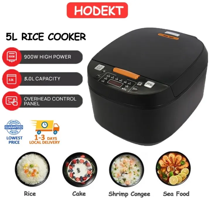 Hodekt 5L Rice cooker Smart Multifunctional Heat preservation and ...