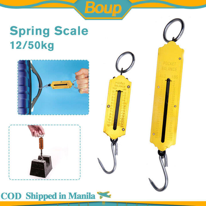 Spring Scale 12/50kg Portable Handheld Hanging Scales | Lazada PH