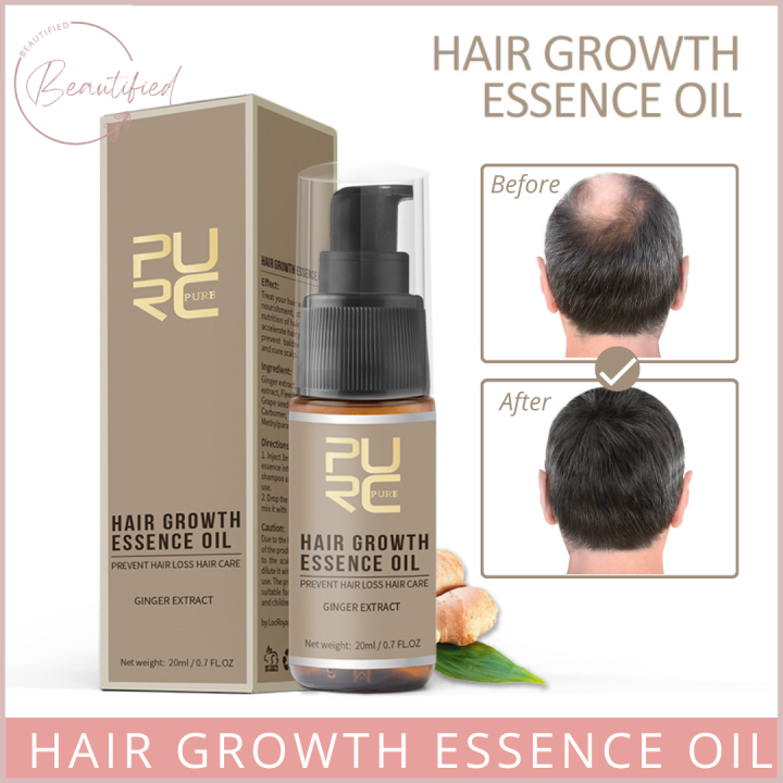 Purc Hair Growth Essence Oil 20ml Fast Powerful Hair Grower Hair Care