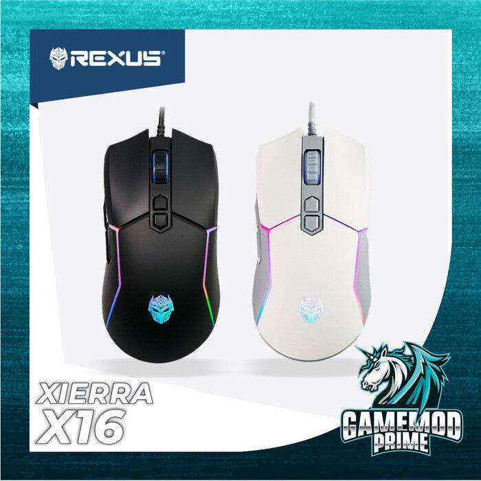 Mouse Gaming Macro RGB REXUS XIERRA X16 7200 DPI X-16 | Lazada Indonesia