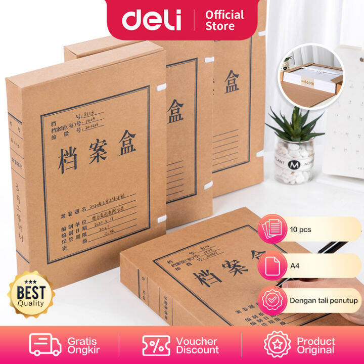 Deli Box File / Kardus File A4 Isi 10 Tebal 50 MM 5925 | Lazada Indonesia