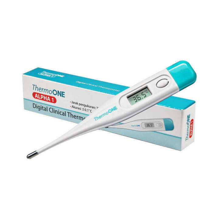 THERMO ONE ALPHA 1 / THERMOMETER DIGITAL / PENGECEK SUHU TUBUH | Lazada ...