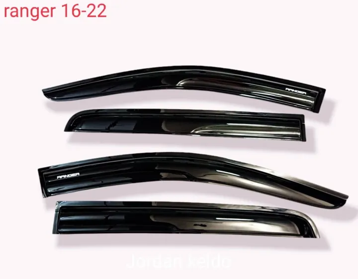 Ford Ranger 2016-2022 Thick Rain Visor / Rain Gutter Protector | Lazada PH