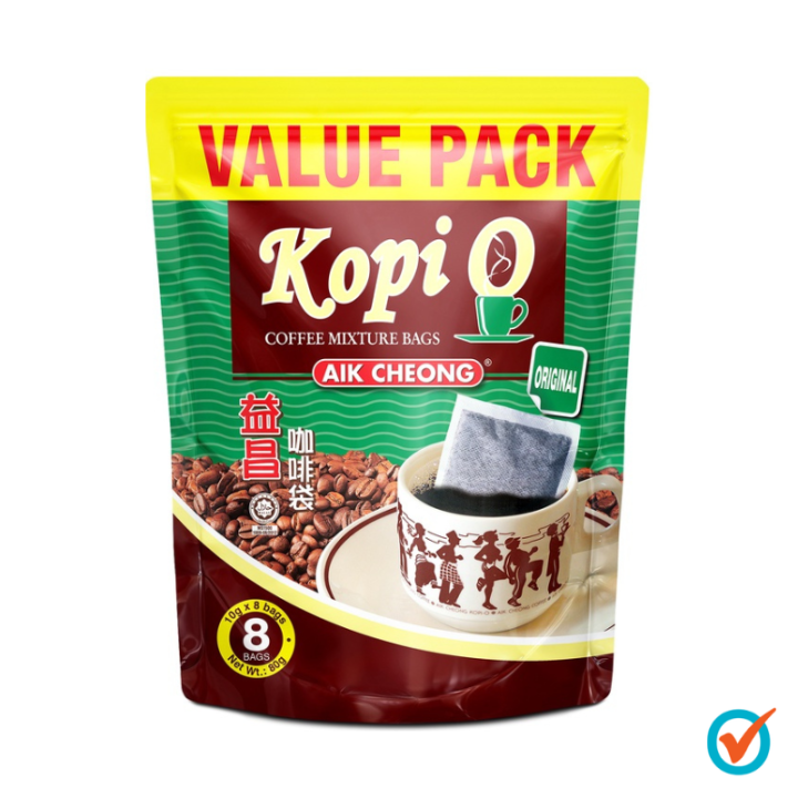 Aik Cheong Convenience Pack Kopi O 80g (10g x 8 sachets) - Original | Lazada