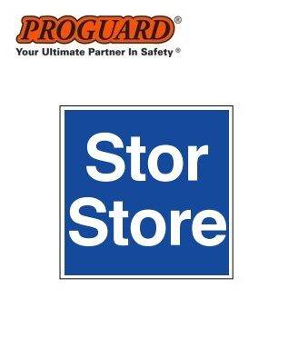 Store Stor Stores Gudang Information Sign PVC Plastic Label Sticker ...