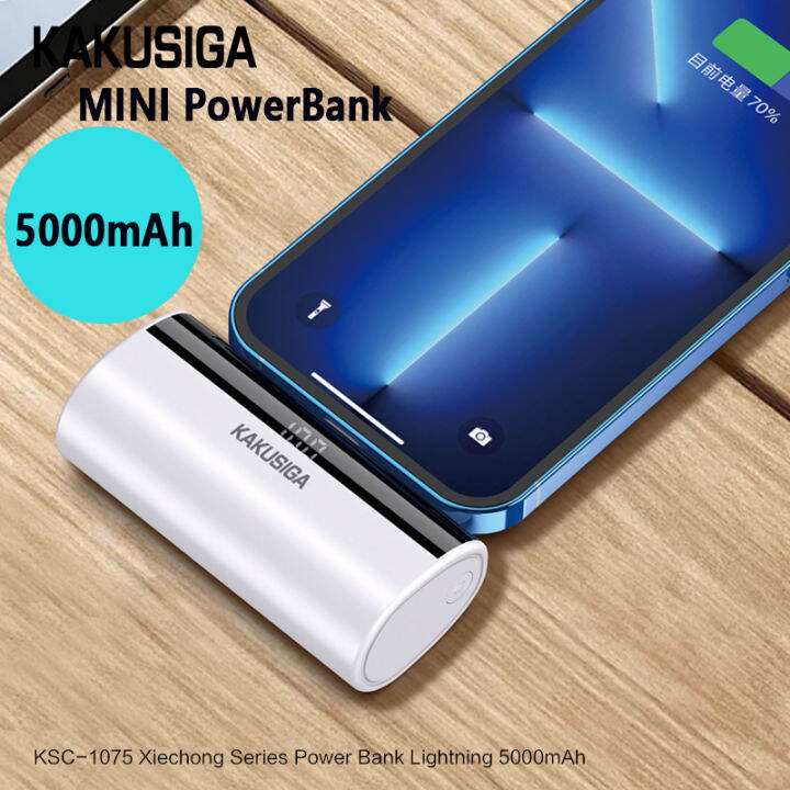 KAKUSIGA Mini PowerBank 5000mAh Fast Charging Portable Charger Small ...