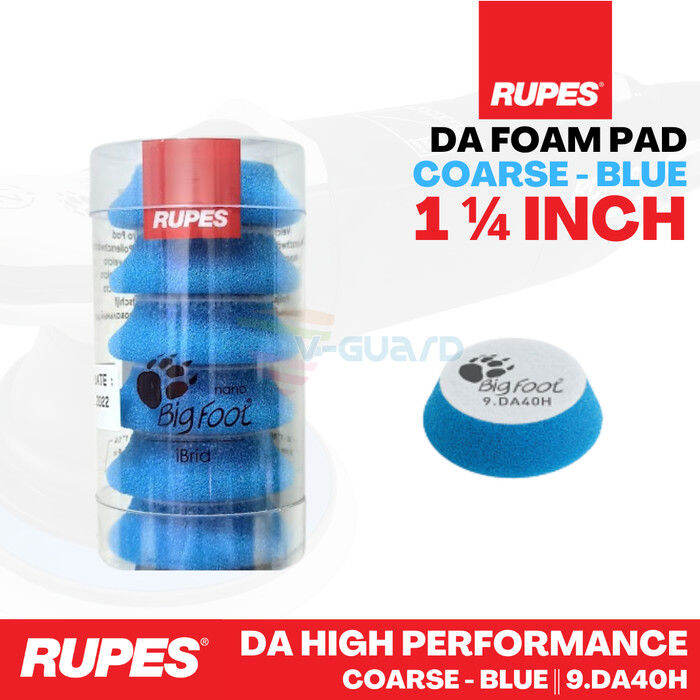 RUPES DA Foam Pad 1" inch DA40H, busa poles Nano Ibrid Polisher 1inch ...